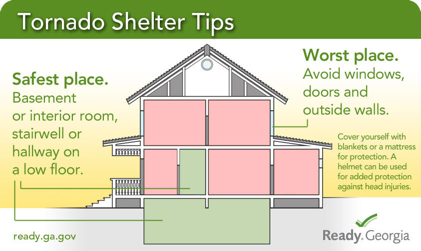 Tornado Shelter Tips Georgia Emergency Management And Homeland